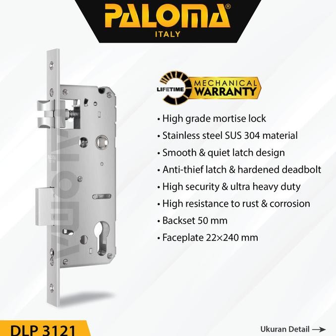 Jual Paloma Dlp 3121 Digital Lock Smart Home Kunci Pintu Door Handle ...