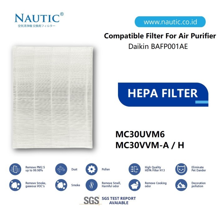 Jual HEPA Filter Daikin Air Purifier MC30VVM-A / H MC30UVM6 / BAFP001AE ...