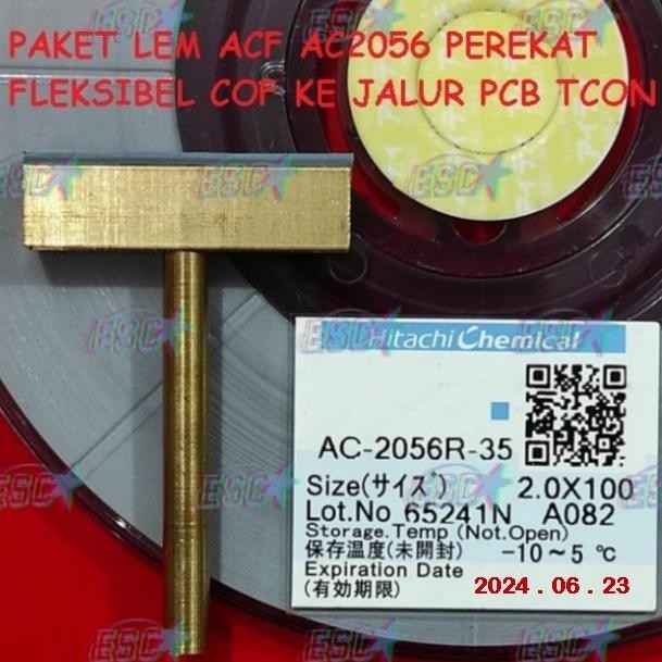Jual Barang Ready Paket Lem ACF AC 2056 Perekat Fleksibel Cof Ke PCB TCON +Mata Solder T ...