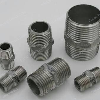 Jual double nepel LT stainless steel 304 1 1/4"(inch) | Shopee Indonesia