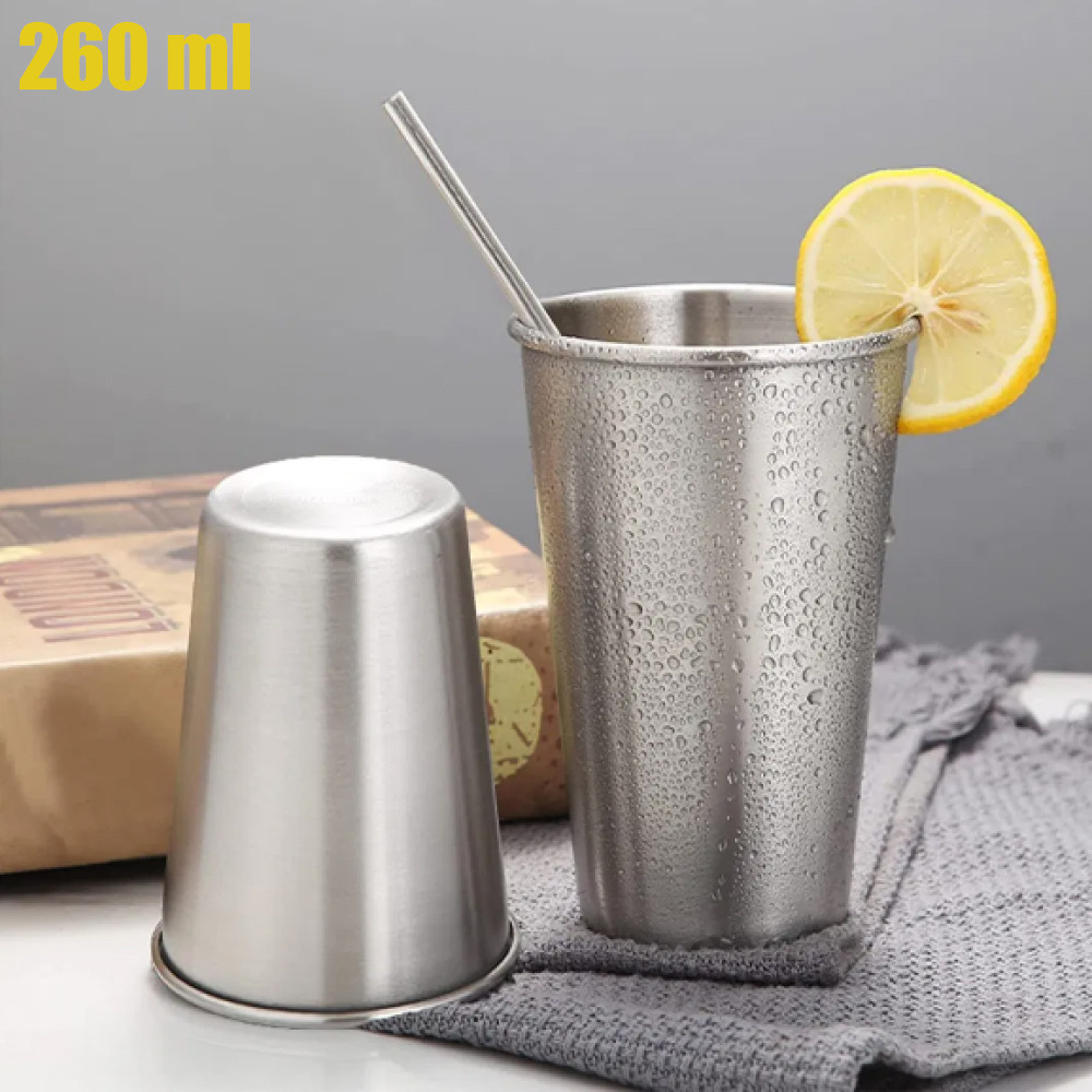 Jual Gelas Tea Milk Coffee Beer Cup Stainless Steel 304 260ml H79 Universal Murah High Quality ...