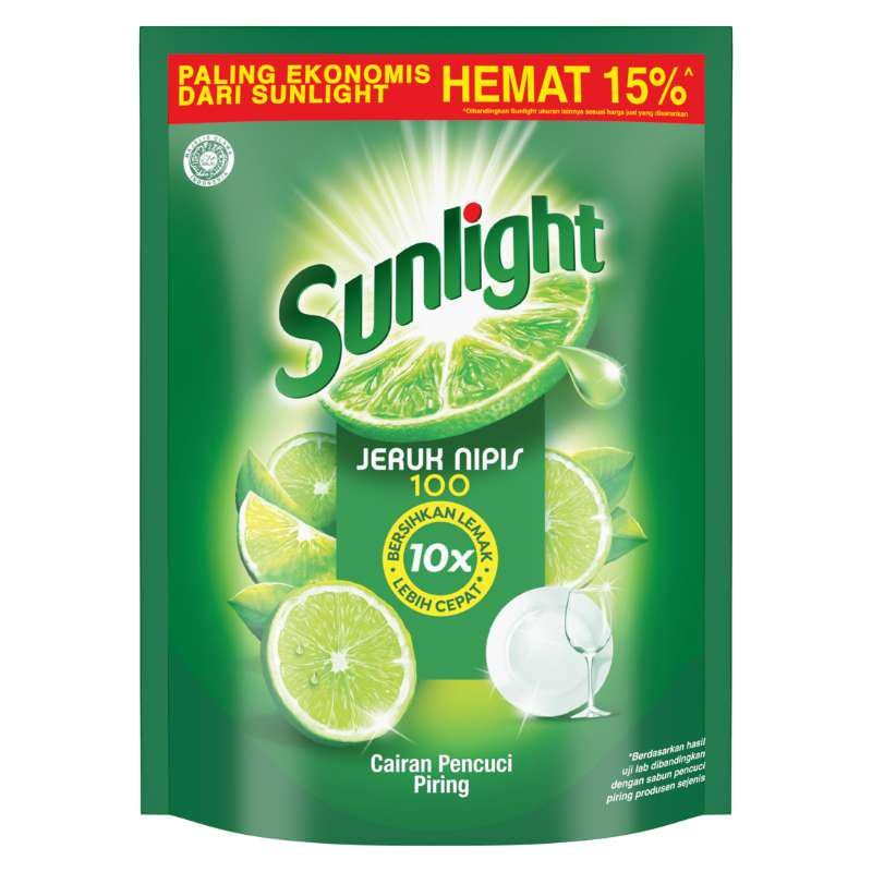 Jual Sunlight Sabun Cuci Piring Cair Jeruk Nipis Refill 1500ml | Shopee Indonesia