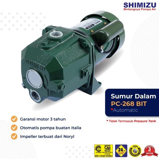 Jual SHIMIZU PC 268 BIT / SHIMIZU JET PUMP 268 /POMPA SUMUR AIR DALAM | Shopee Indonesia