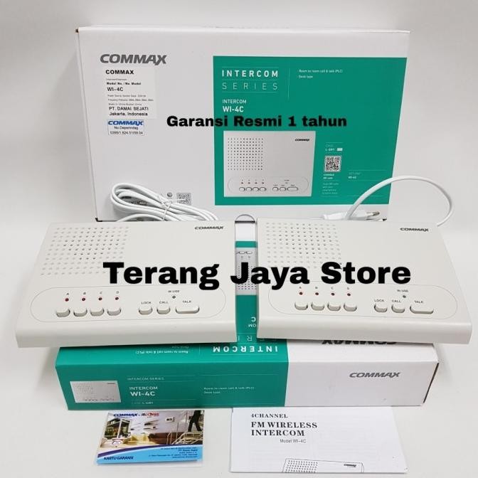 Jual Intercom Wireless Commax Wi-4C (2 Unit) 1 Phase | Shopee Indonesia