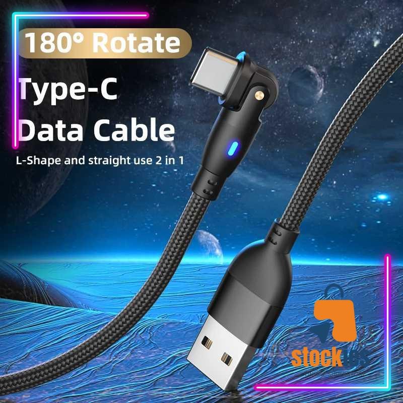 Jual Stockies Store CANDYEIC Kabel Charger USB Type C Rotating Elbow ...