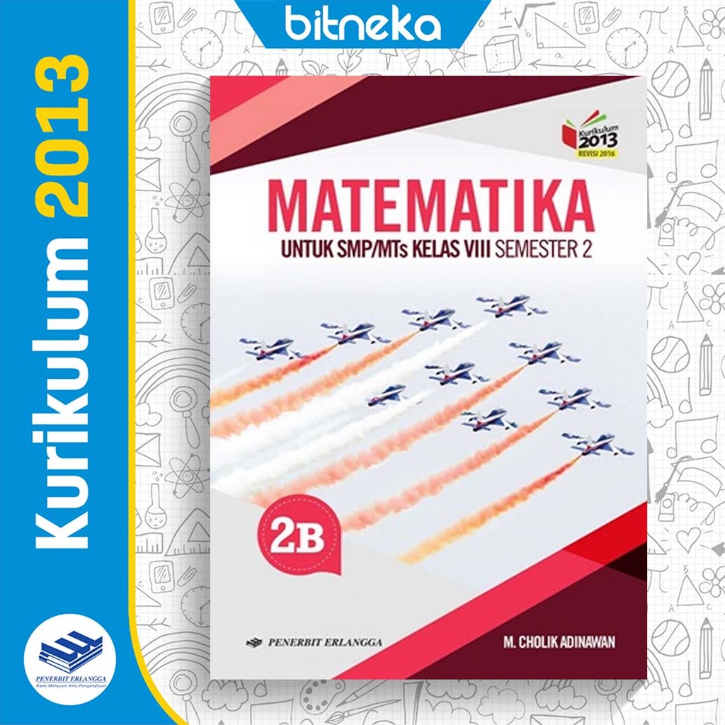 Jual Buku Matematika Jilid 2B SMP/MTs Kelas 8 Semester 2 - K13 Erlangga ...