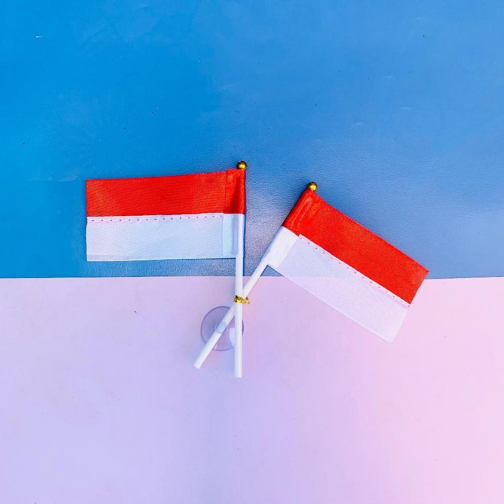 Jual Vb-8 Bendera Silang Merah Putih Per Pcs Tempelan Mobil Bendera ...