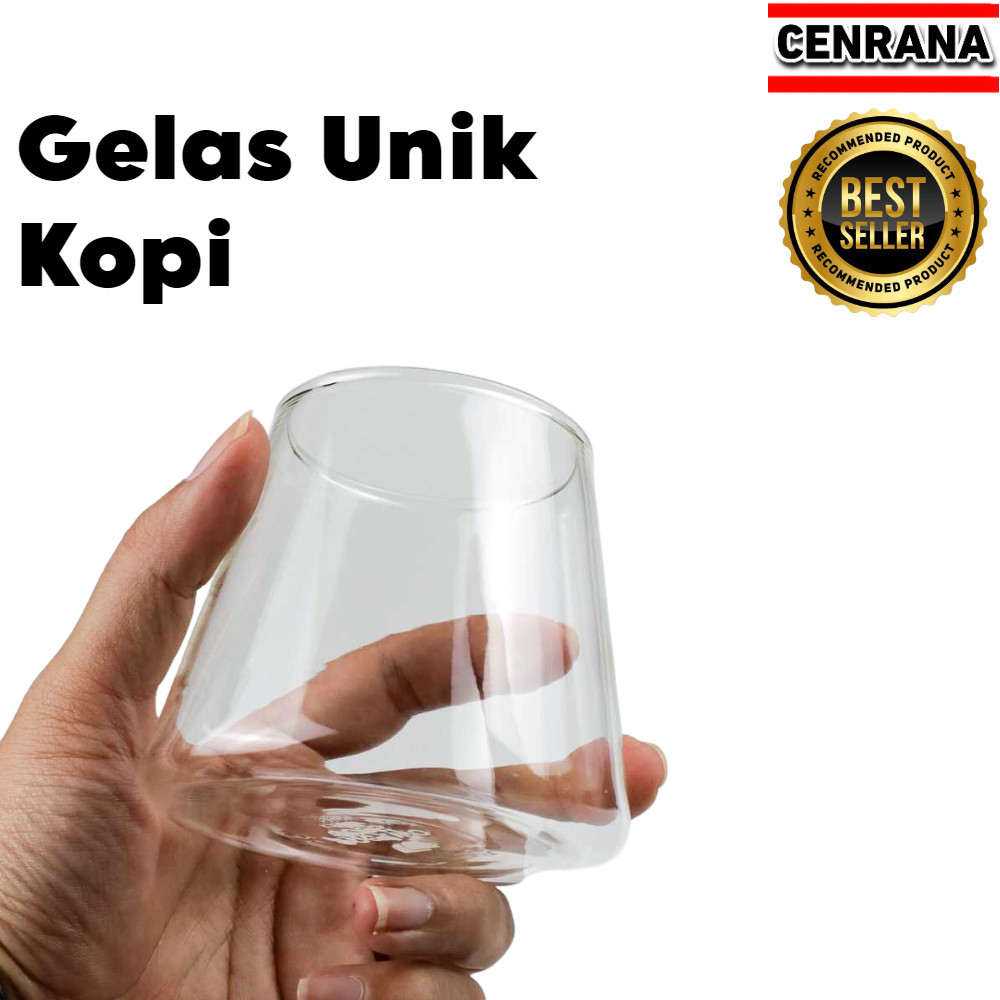 Jual Gelas Unik Kopi Teh Borosilicate Glass 300ml | Shopee Indonesia