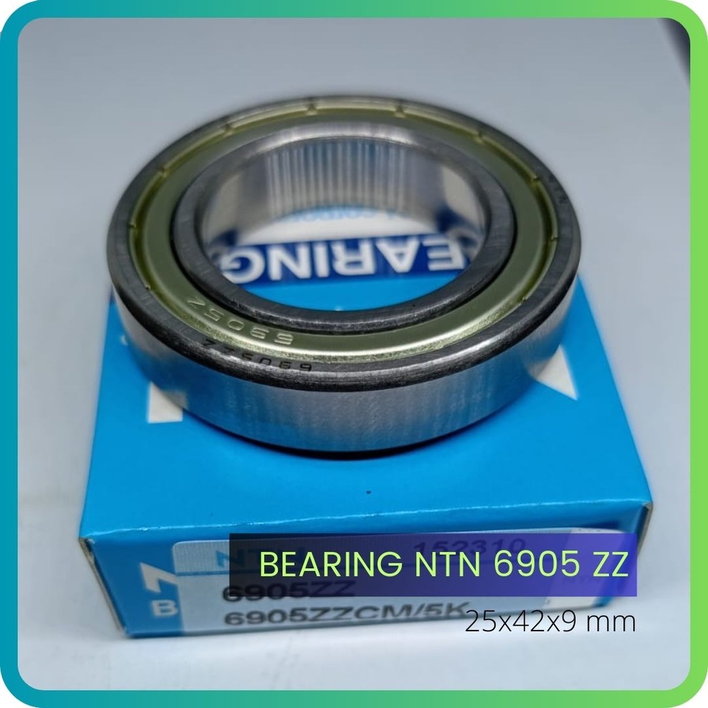 Jual BEARING NTN 6905 ZZ JAPAN DIAMETER 25X42X9 MM | Shopee Indonesia