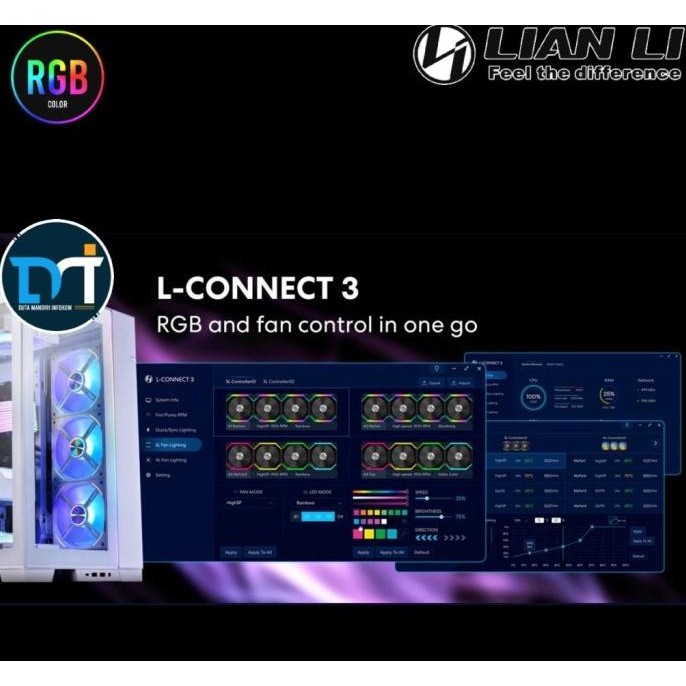 Jual Lian Li Strimer L-Connect 3 Controller Rgb & Fan I Pw24Pv2-1 Baru ...