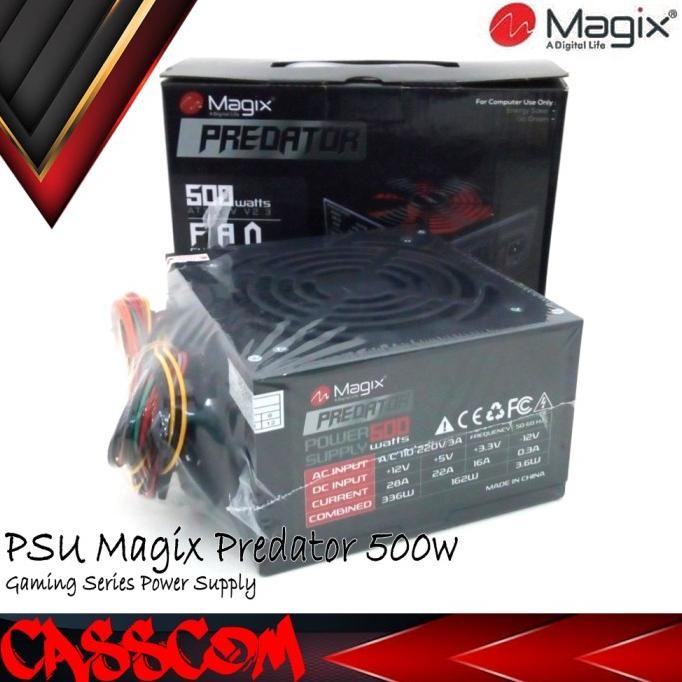 Jual Psu Magix Predator 500W Gaming Series Power Supply Baru!! | Shopee ...