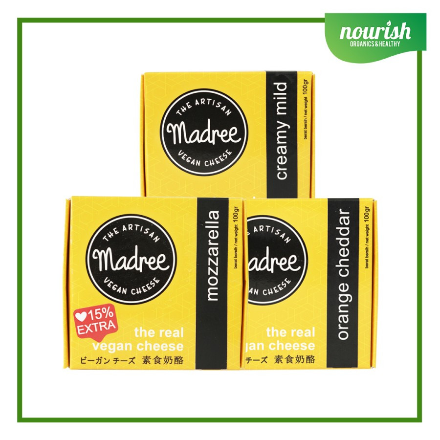 Jual Madree Vegan Cheese / Keju Vegan Non GMO 100g | Shopee Indonesia