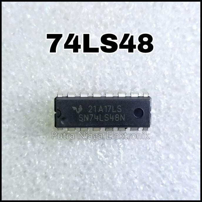 Jual Murah ic TTL 7448 74LS48 BCD to Seven Segment Decoder SN74LS47N ...