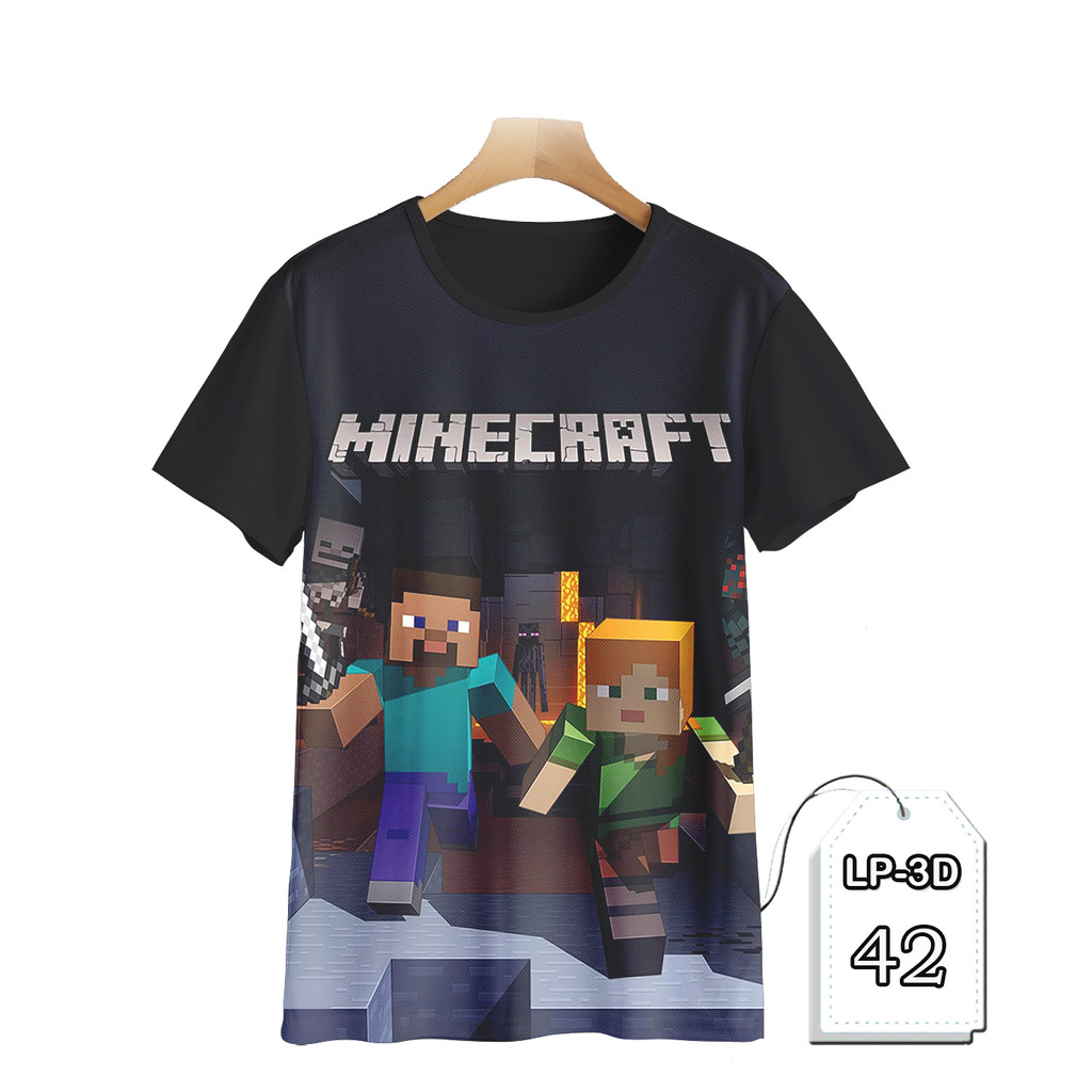 Jual Baju Minecraft Baju Anak dan Dewasa 3D Game Animasi LP3D-42 ...
