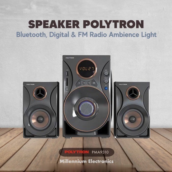 Jual POLYTRON SPEAKER AUDIO PMA 9310 PMA9310 SUPER BASS USB BLUETOOTH ...