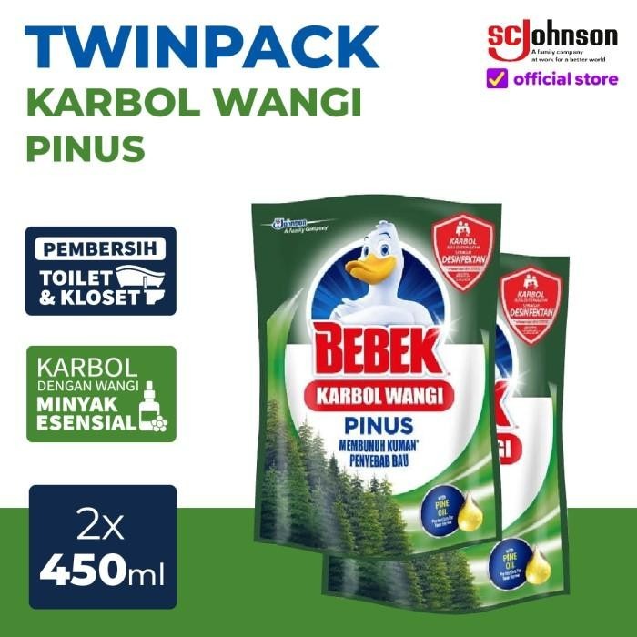 Jual Bebek Karbol Wangi Pinus Pouch Pembersih Serbaguna 450 Ml X 2Pcs ...