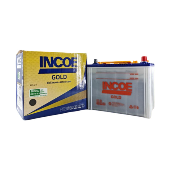 Jual INCOE GOLD ASTRA Aki Basah Mobil Toyota Prado 80D26L 12V 70ah ...