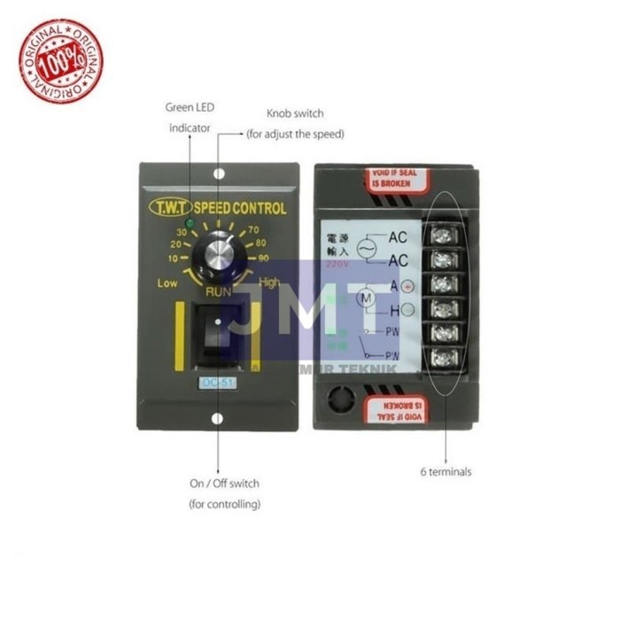 Jual Speed Control TWT DC 51 220V DC 24V 90V 180V Output Controller ...