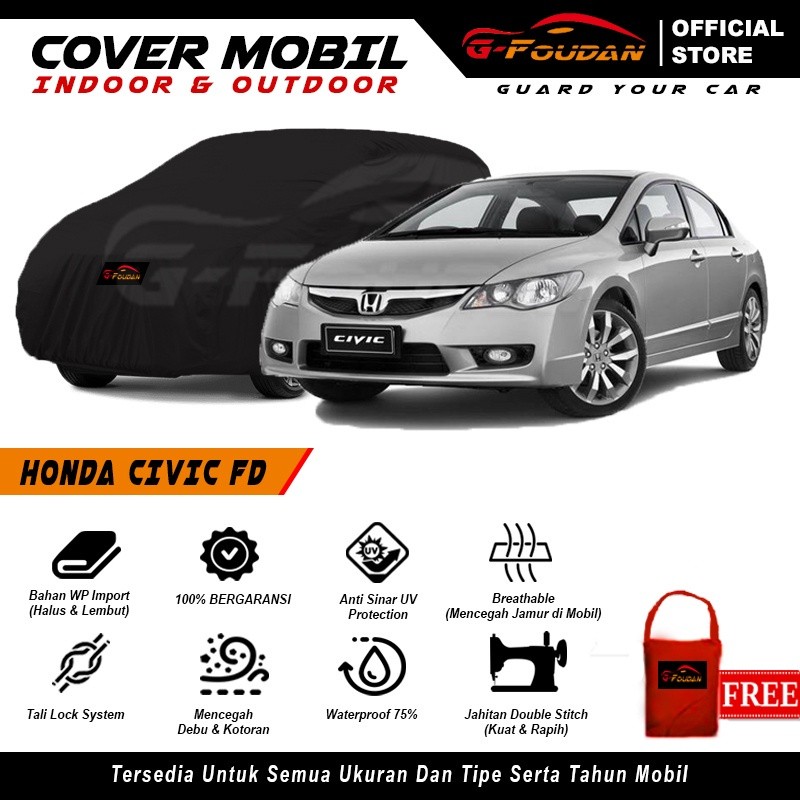 Jual Body Cover Mobil Civic FD / Sarung Mobil Civic FD / Selimut Mobil ...