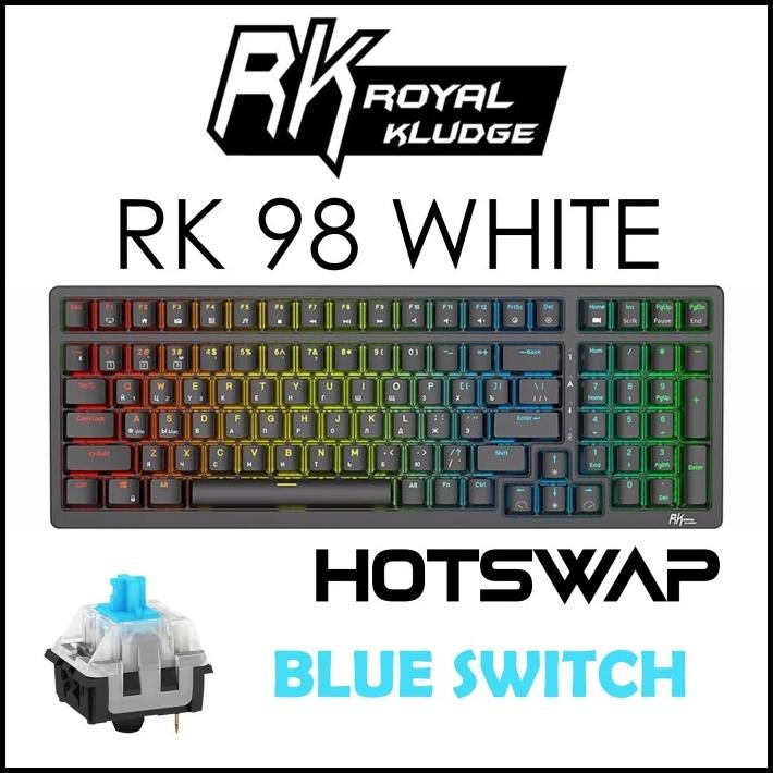 Jual Royal Kludge Rk98 Rgb Mechanical Keyboard 3 Mode Wireless Hotswap ...