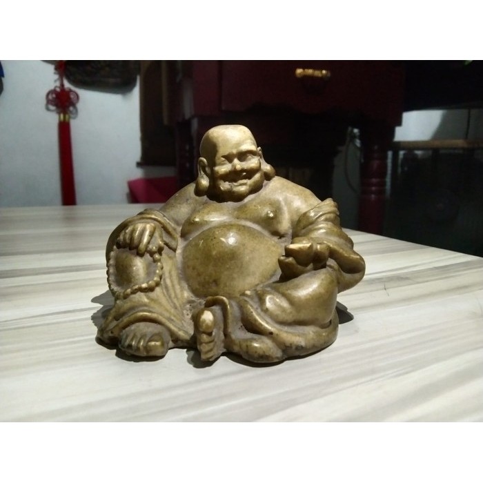 Jual Sani - Patung Miniatur Maitreya Budha Julai Duduk Patung Kuno ...