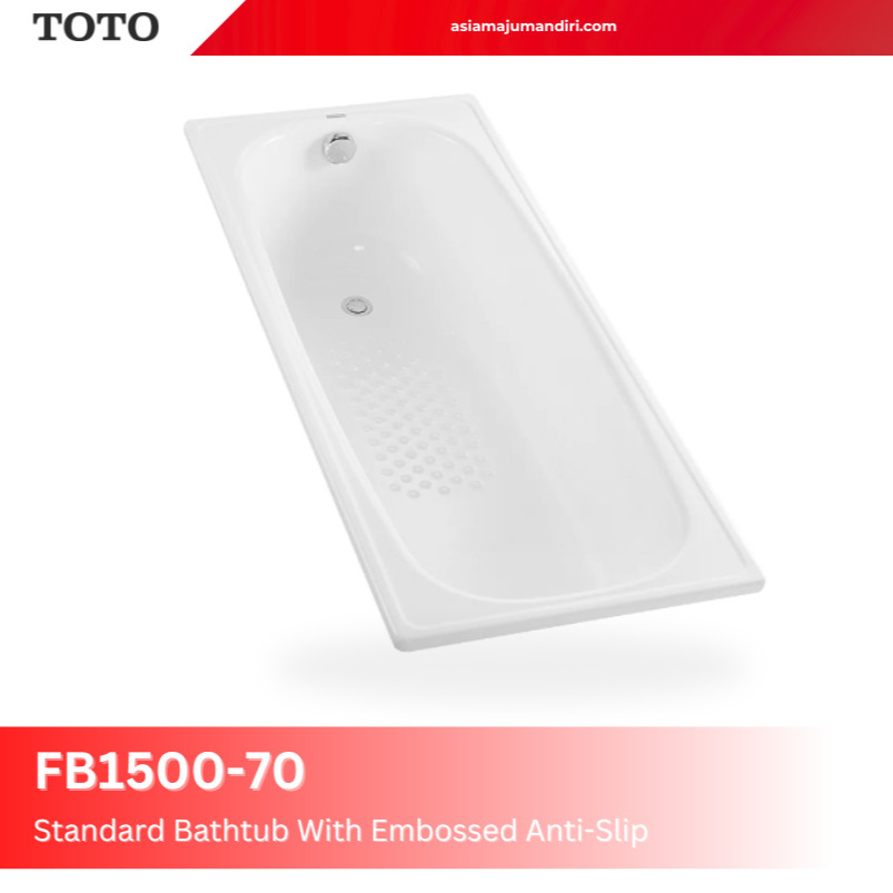 Jual BATHTUB TANAM TOTO - BATHTUB PLAT BAJA FB1500-70 LUXURY SHOWER SET (SUDAH TERMASUK AFUR ...