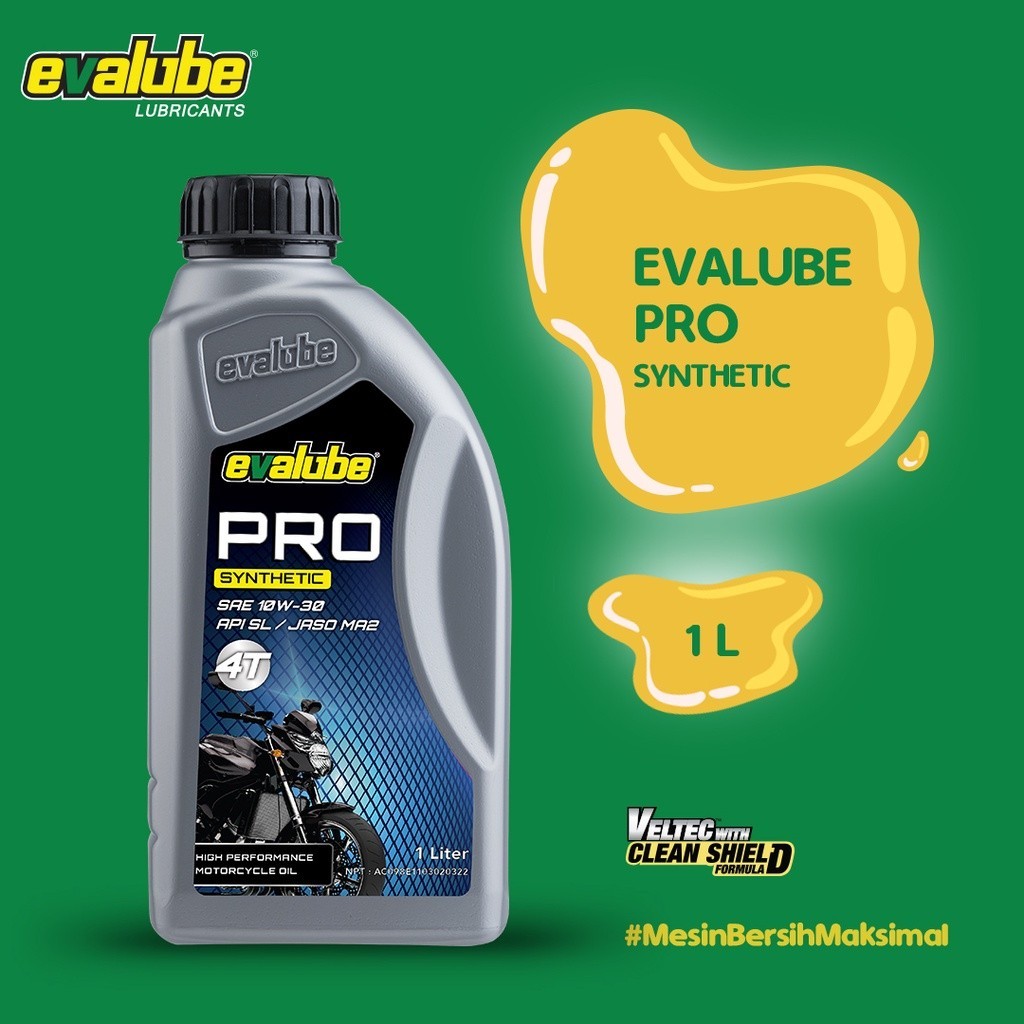 Jual Evalube Oli Motor PRO Synthetic 10W-30 (1L) | Shopee Indonesia