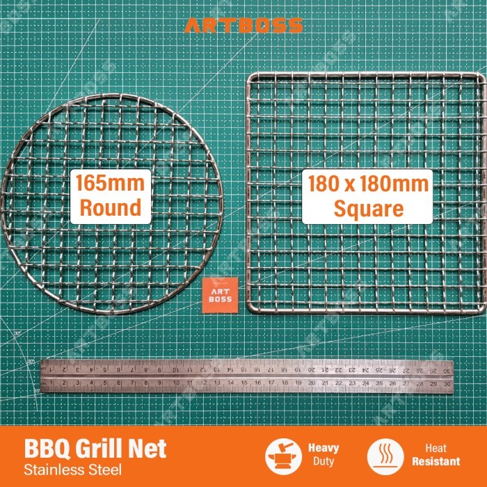Jual BBQ Grill Net Jaring Persegi Stainless Steel Barbecue Wire ...