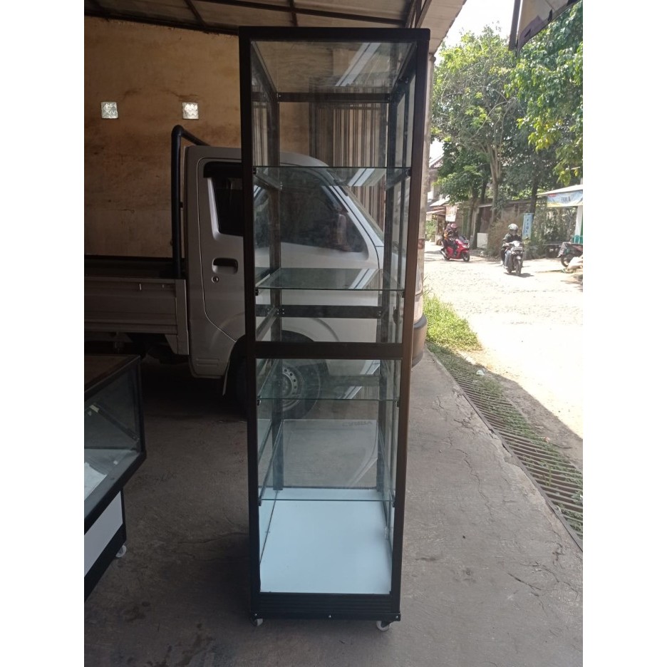 Jual ( PROMO ) Lemari Kaca Showcase / Lemari Display Barang / Lemari ...