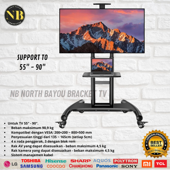 Jual Toko Bakia -- BRACKET BRAKET STANDING TV LED LCD 90 85 80 75 70 65 ...