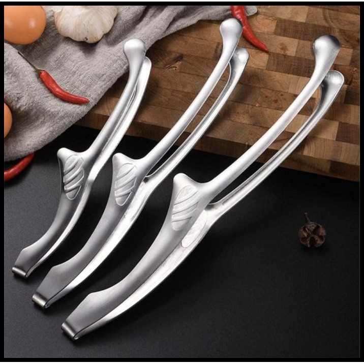 Jual Pencapit Makanan Pinset Stainless Steel Food Tweezers Tongs ...