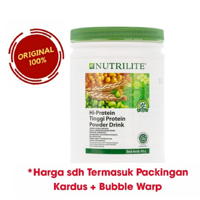 Jual Nutrilite Hi protein all plant 450 gr Amway Ori | Shopee Indonesia
