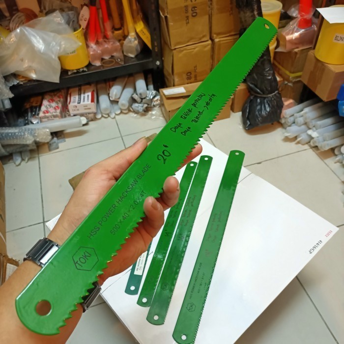 Jual PANA mata hacksaw 20" 500x40x2.0x4T toki / mata gergaji besi toki 20" hack Saw Blade hss JF ...