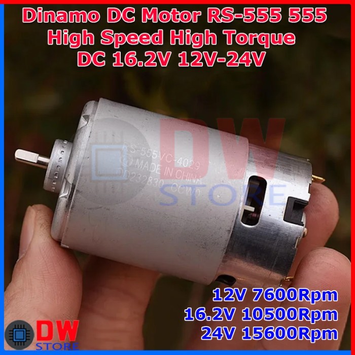 Jual DINAMO MOTOR RS555 555 RS-550 16.2V 12V-24V BOR DRILL BATERAI ...
