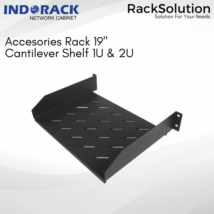 Jual INDORACK CANTILEVER SHELF 1U & 2U DEPTH 250MM - 550MM TATAKAN ...