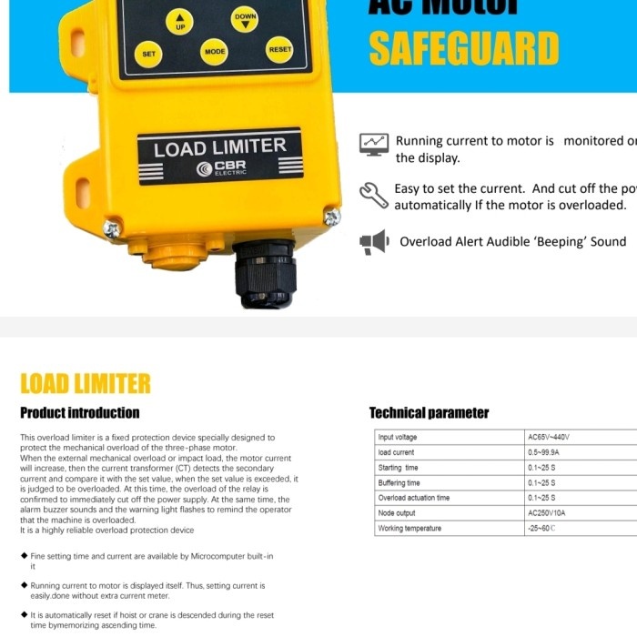 Jual Gercep Load Limiter Overload Limit Switch Cbr Crane Hoist Takel For Ac Motor | Shopee Indonesia