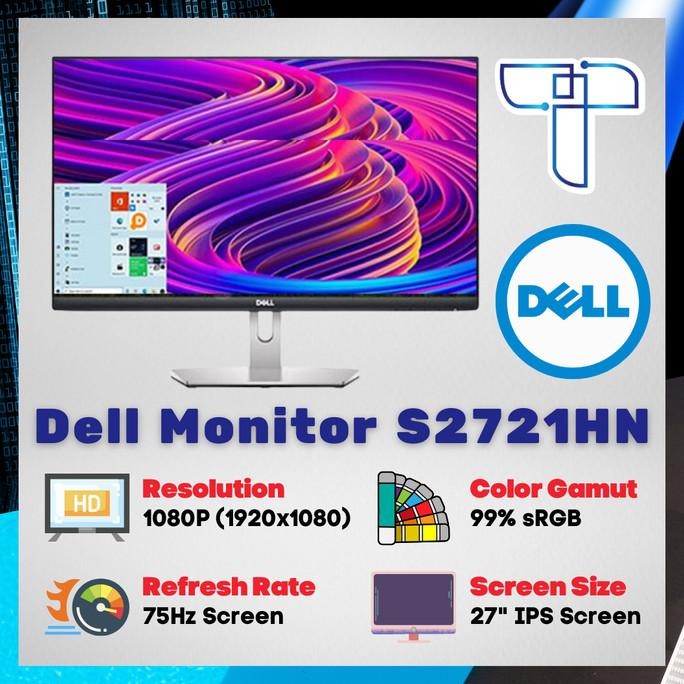 Jual DELL S2721HN MONITOR - 27" - FHD 1080P - 1920X1080 - PANEL IPS ...