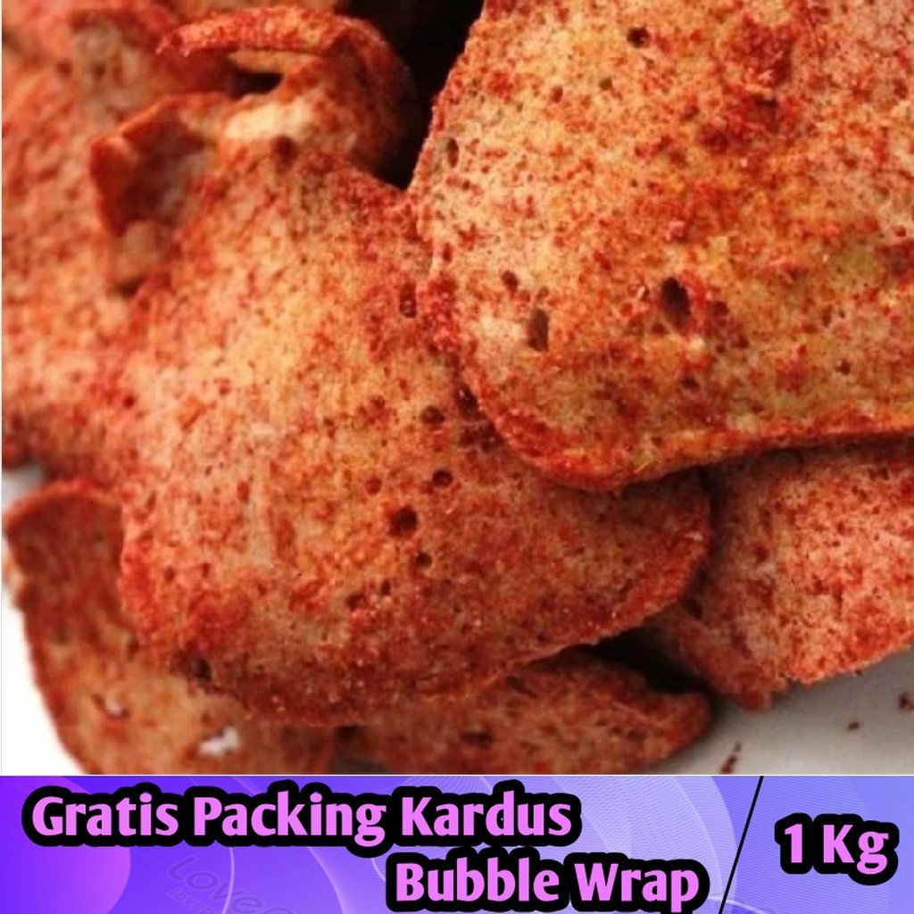 Jual [1Kg] Keripik Basreng Bulat Pedas / basreng koin - Iqorni Snack ...