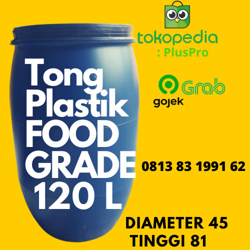 Jual Tong Plastik 120 L Liter FOOD GRADE Drum Air | Shopee Indonesia