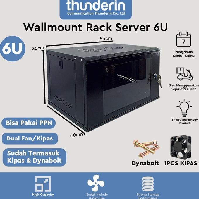 Jual WALLMOUNT RACK SERVER 6U. RACK SERVER UKURAN 6U ORIGINAL DAN ...