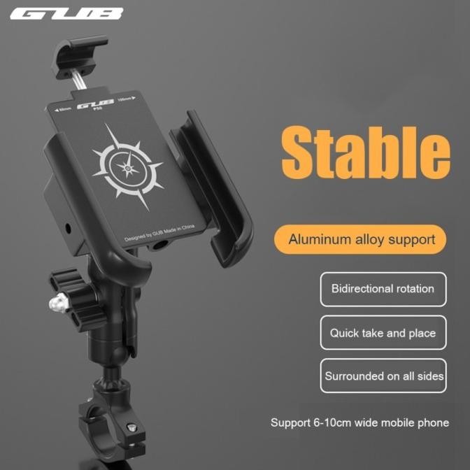 Jual Phone Holder GUB P50 Original - Holder HP Motor Holder HP Sepeda BNJ | Shopee Indonesia