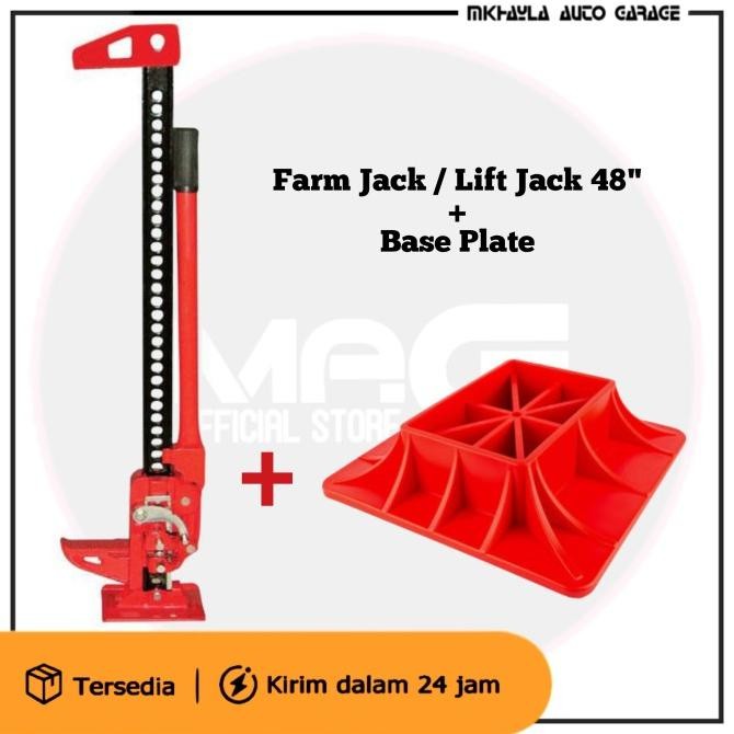 Jual Jual! Farm Jack / Hi Lift Jack 60" Dan 48" + Farm Jack Base Plat ...