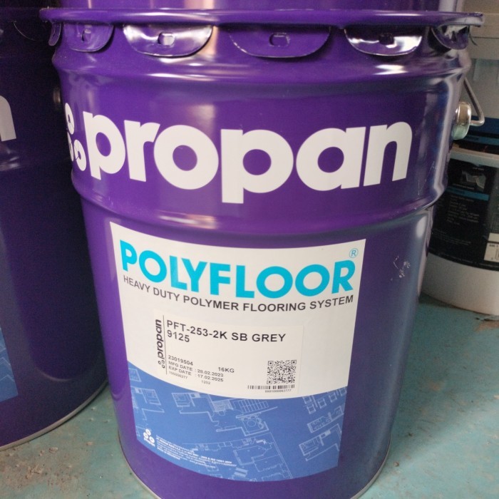 Jual Propan Polyfloor pft-253-2k SB .Cat Lantai warna grey | Shopee ...