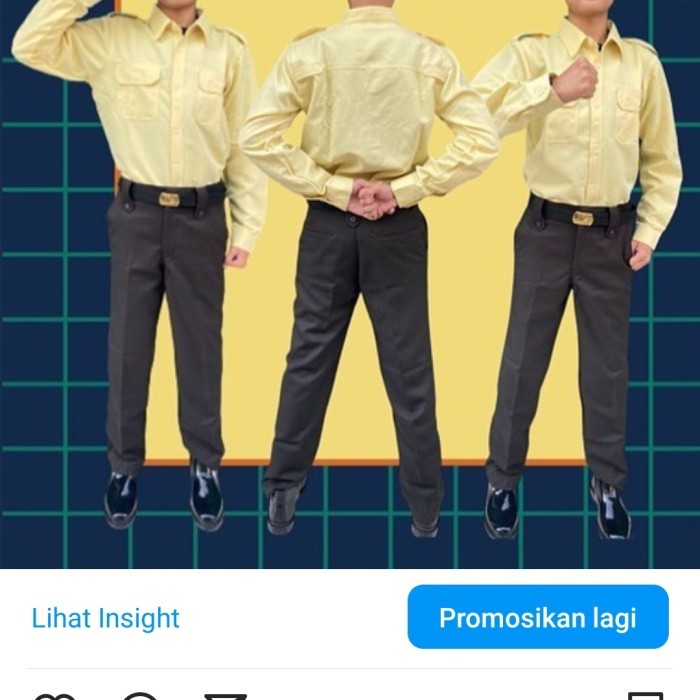 Jual Baju Seragam Satpam - Crem Terbaru Pdl Sus Bahan Gaia Neo Premium Baru!! | Shopee Indonesia