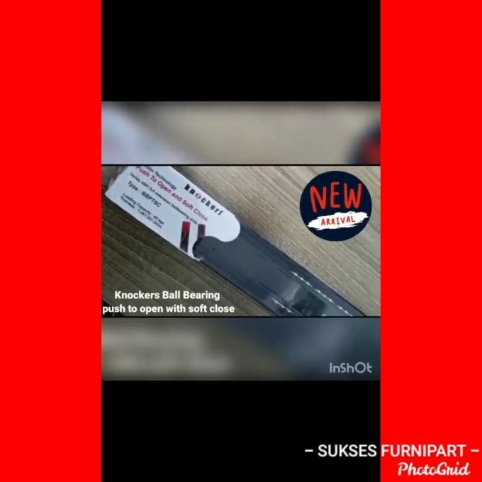 Jual Rel Laci Knockers Double Ball Bering Push Slide Soft Close 50Cm ...