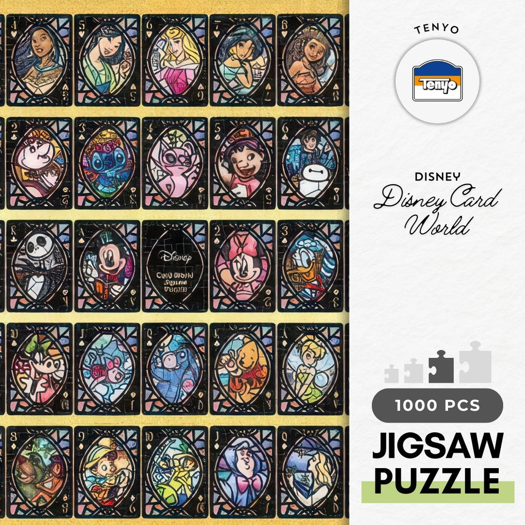 Jual TENYO DS-1000-779 Disney Card World 1000 PCS Crystal Jigsaw Puzzle ...