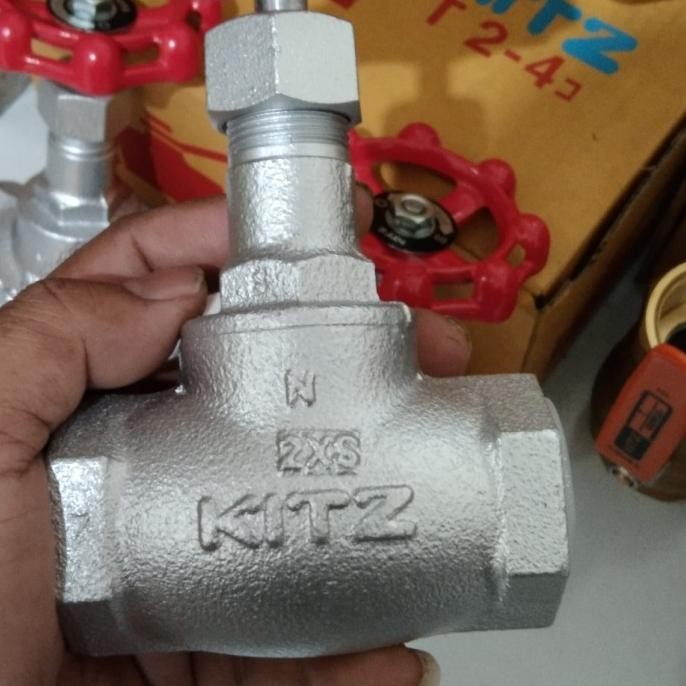 Jual Kitz Ductile Globe Valve Fig.10 Sj 3/4 Inch- 20A-20Mm Screw/Drat !! Ready | Shopee Indonesia