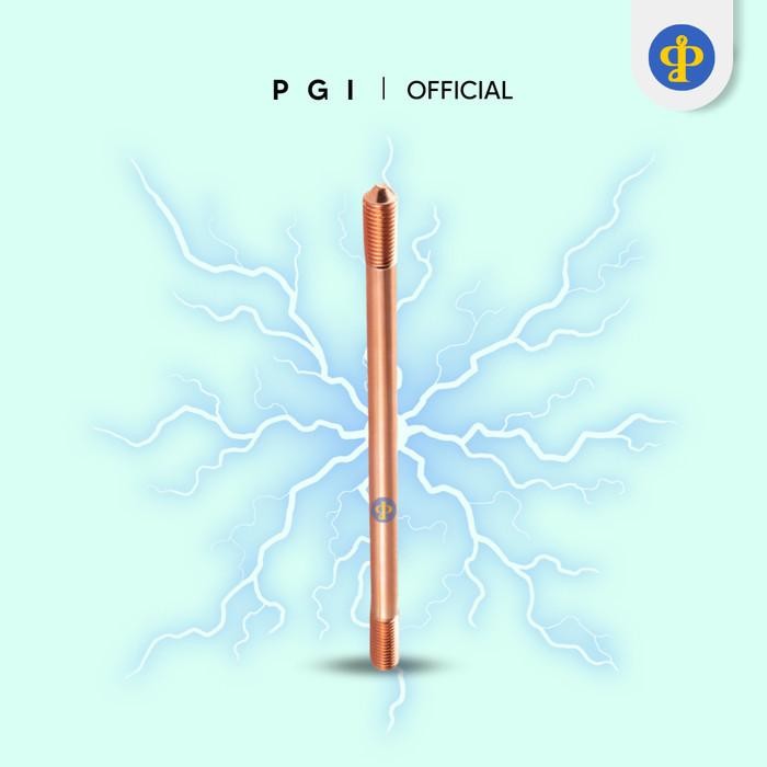 Jual TERBARU PGI | Grounding Rod Bonded / Copper Rod Besi Lapisan ...