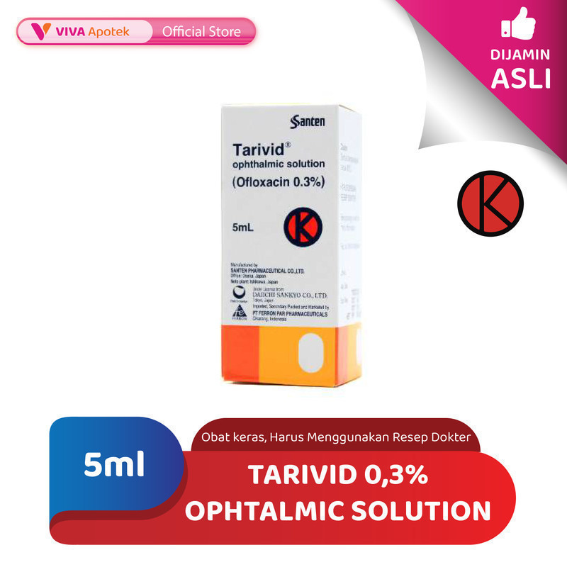 Jual Tarivid 0,3% Ophtalmic Solution / Ofloxacin / Infeksi Mata (5 ml ...