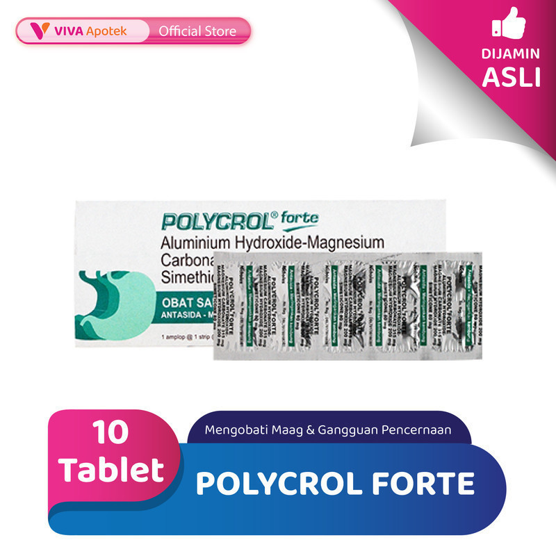Jual Polycrol Forte untuk Mengobati Maag & Gangguan Pencernaan (10 ...